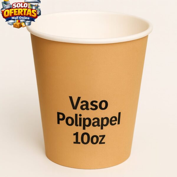 Vaso Polipapel Kraft 10 oz – Solo Ofertas